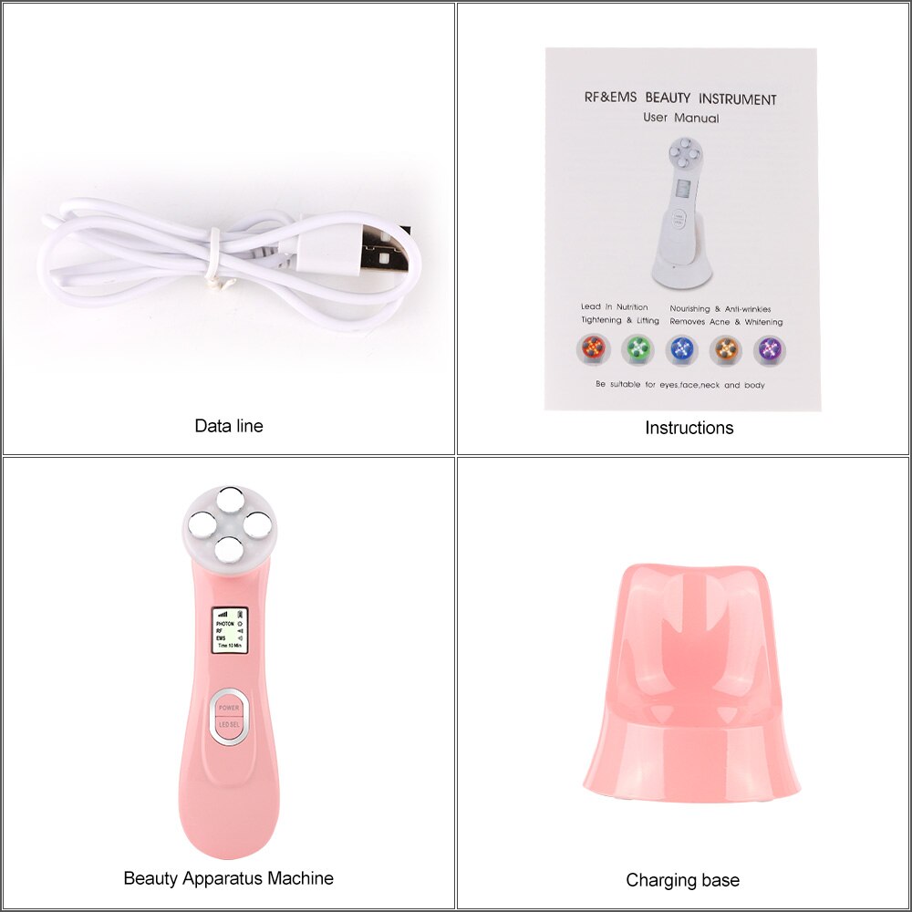 5 in 1 RF EMS Wrinkle Removal Skin Tightening Mach... – Grandado