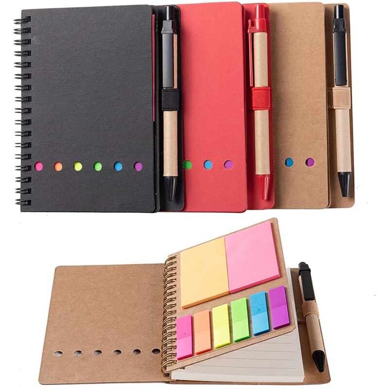 3 Packs Spiral Notebook Steno Pads Lined Notepad w... – Vicedeal
