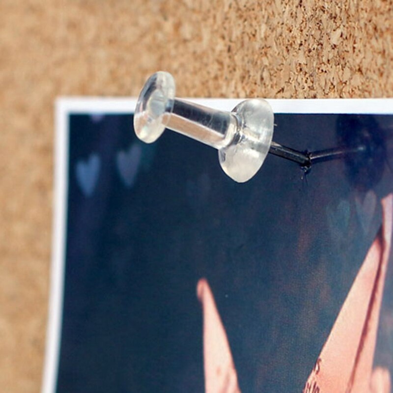 400pcs Colorless Transparent Push Pins Thumb Thumb... – Grandado