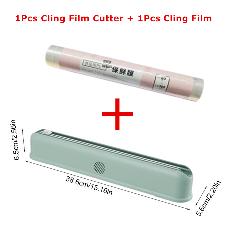 Punch-free Fixing Food Wrap Dispenser Cutter Plast... – Vicedeal