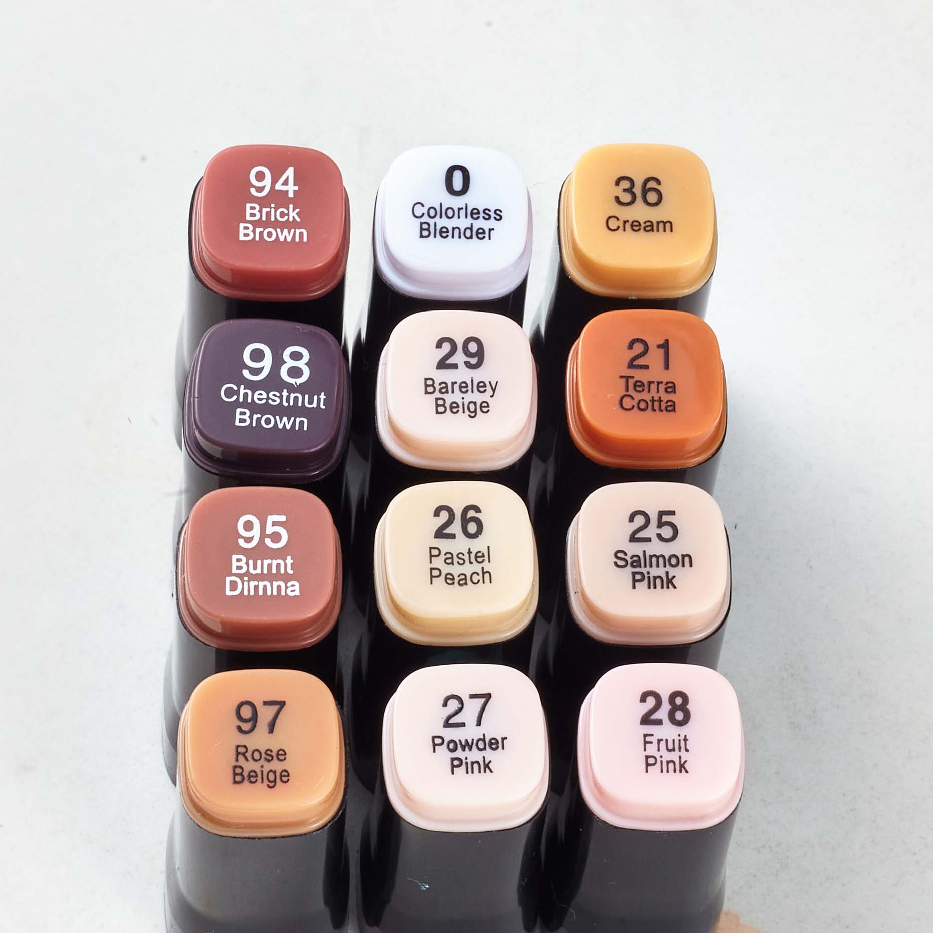 TOUCHNEW 24 Colors Skin Tones Set Art Markers Pen ... – Grandado