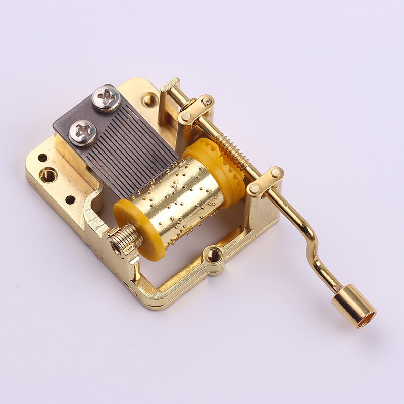 Mini Hand Crank Gold/Silver Music Movement Decor M... – Vicedeal