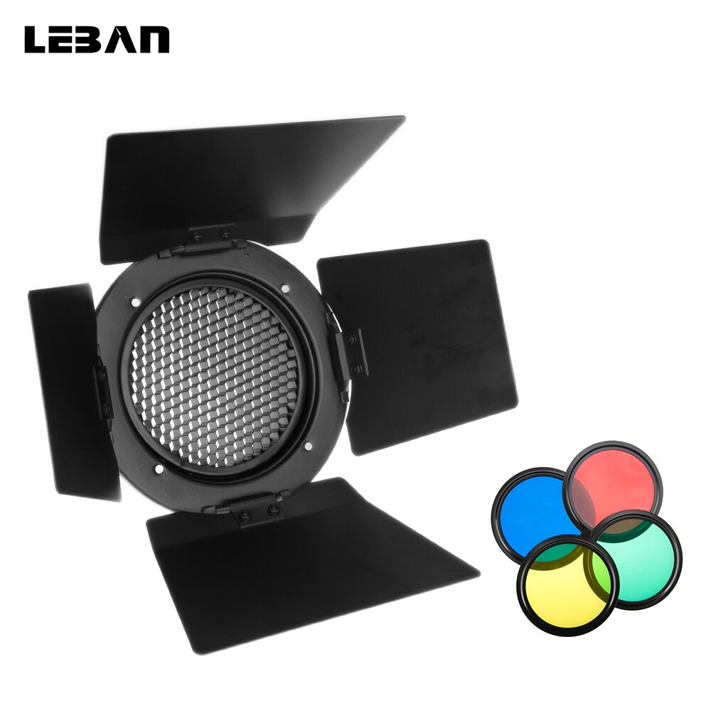 BD-03 Barn Door With Honeycomb Grid and 4 Color fi... – Grandado