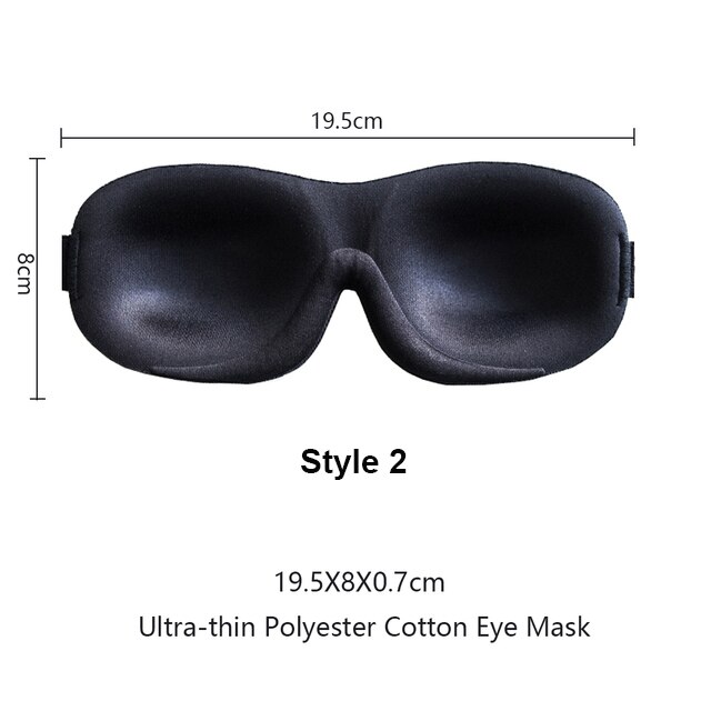 Eye Patches 3D Memory Foam Zijde Slaapmasker Zacht... – Vicedeal