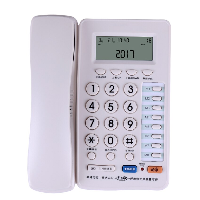 FSK/DTMF Dual System Corded Phone Telephone with C... – Grandado