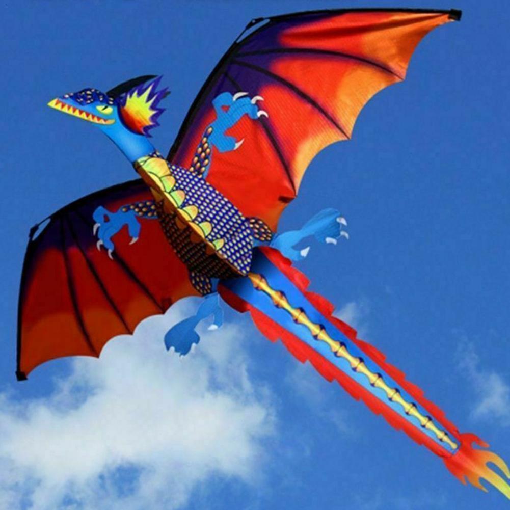 Cometa de Dragón Volador 3D para niños, juguete de... – Grandado