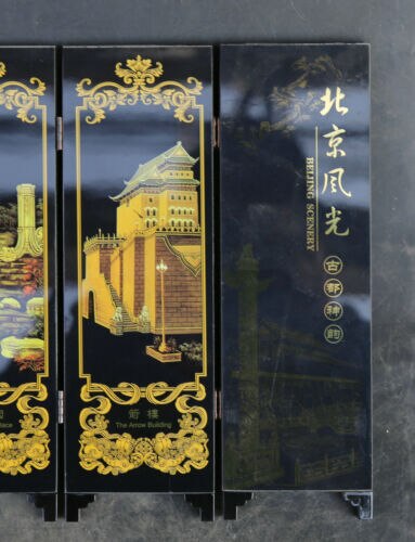 Chinese Lacquer Ware Painting Beijing Scenery Ladi... – Grandado