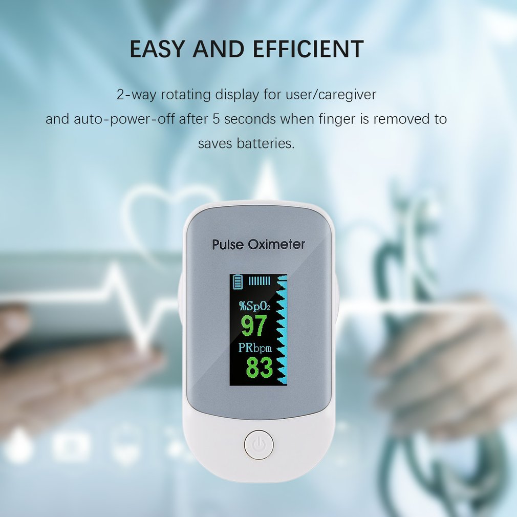 Finger Tip Pulse Oximeter Meter Spo2 Heart Rate Mo... – Grandado