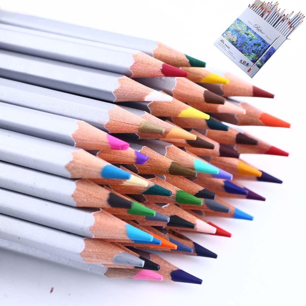 48 colors/set Marco Raffine Colored Pencils Set Oi... – Vicedeal