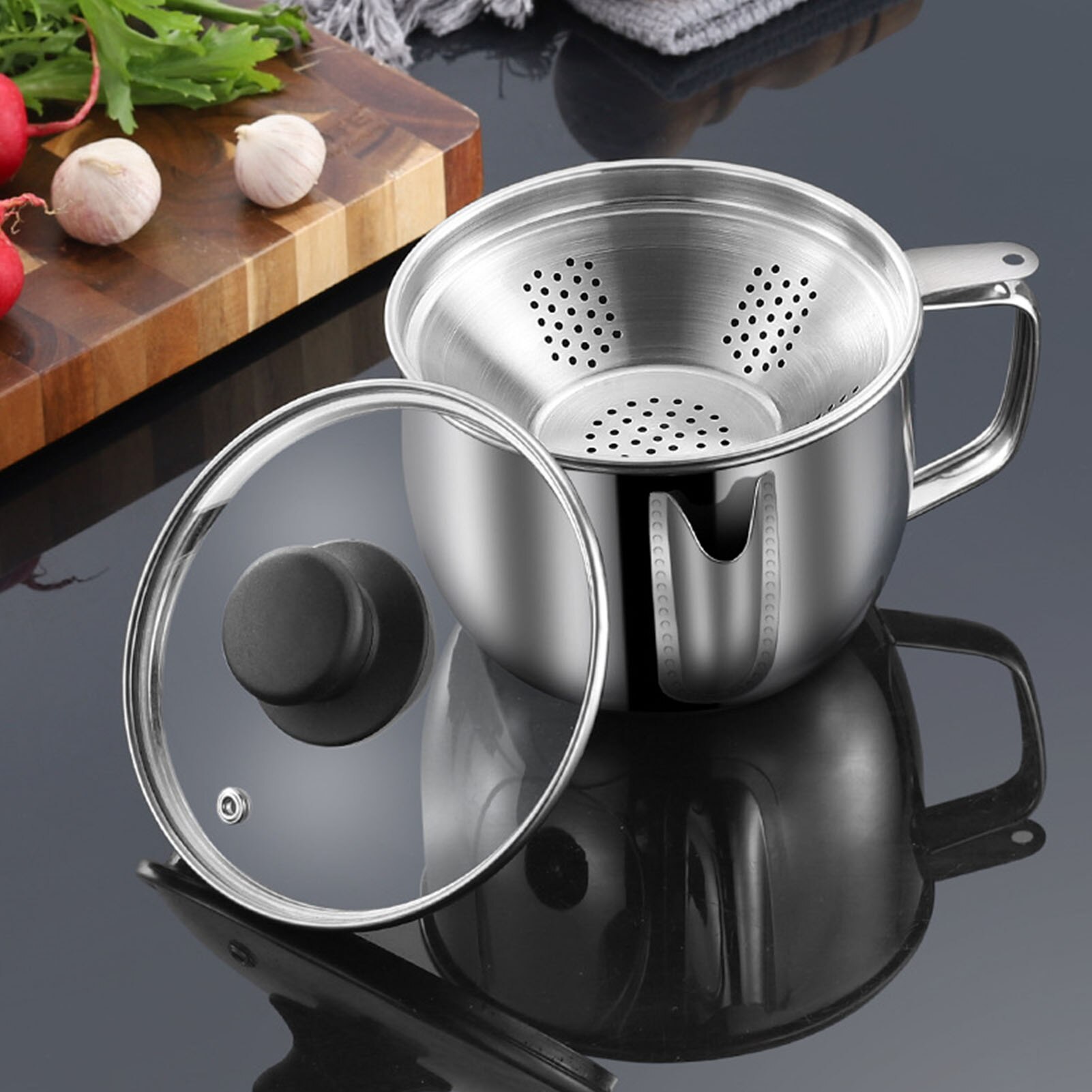 Gravy Zeef Soep Vet Rvs 4 Cups Met Handvat Schoon ... – Grandado