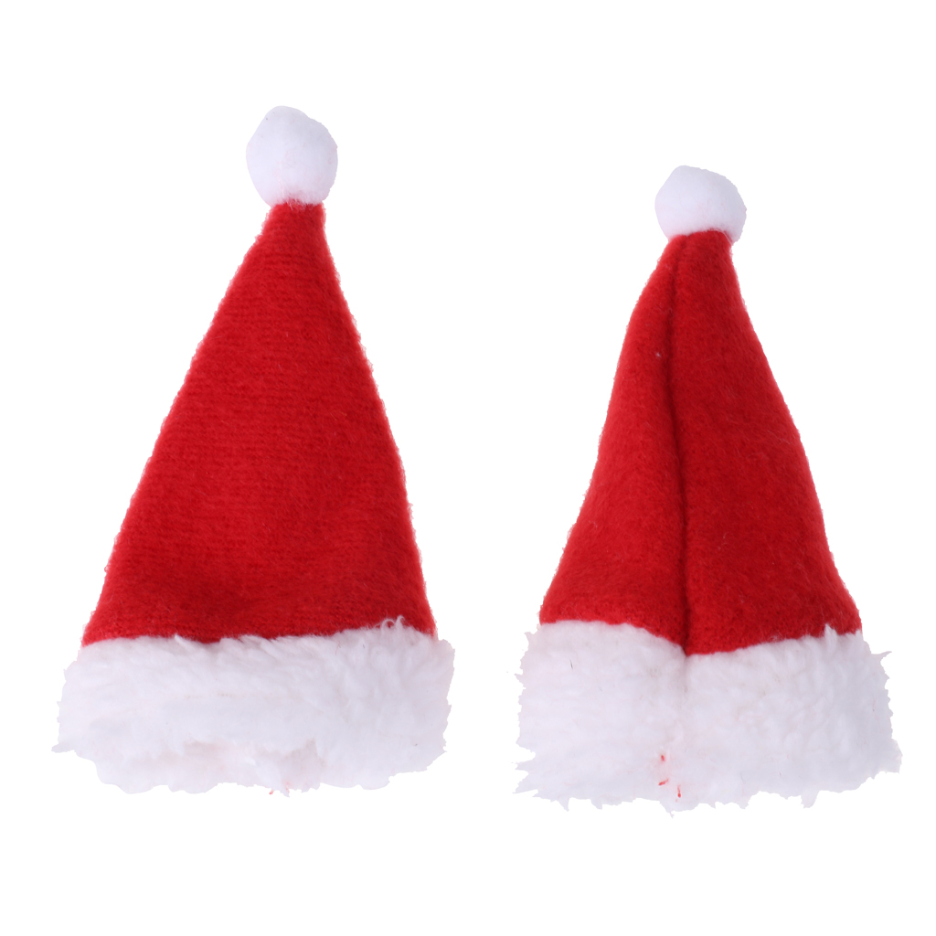 4x Rode Kerst Flanel Santa Hoed Wijn Fles Topper C... – Vicedeal