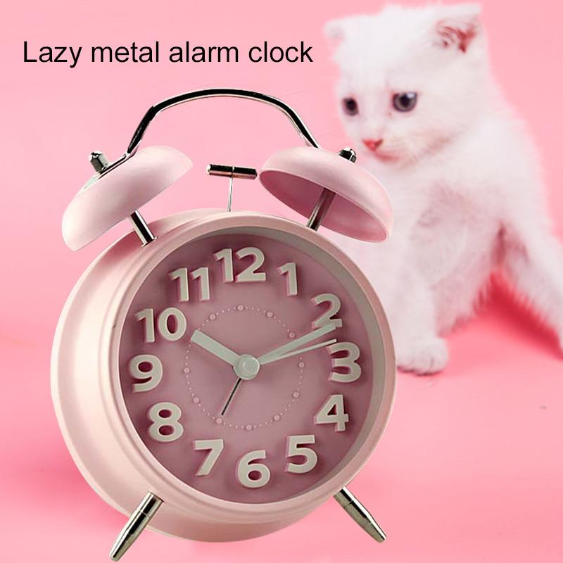 Double Bell Classic Portable Metal Alarm Clock Ala... – Grandado