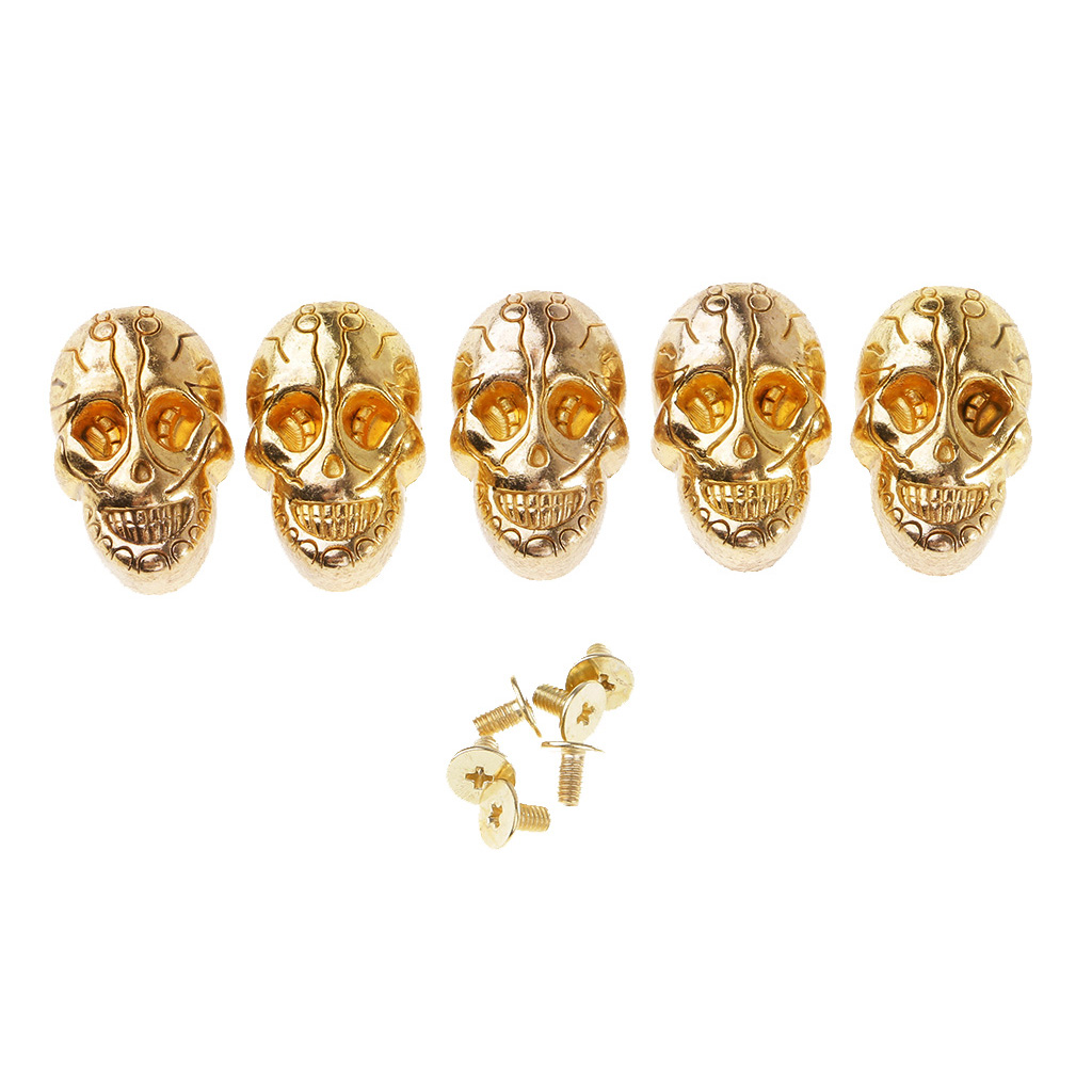 5 Sets 21x15mm Screwback Goth Skull Head Stud Spik... – Grandado