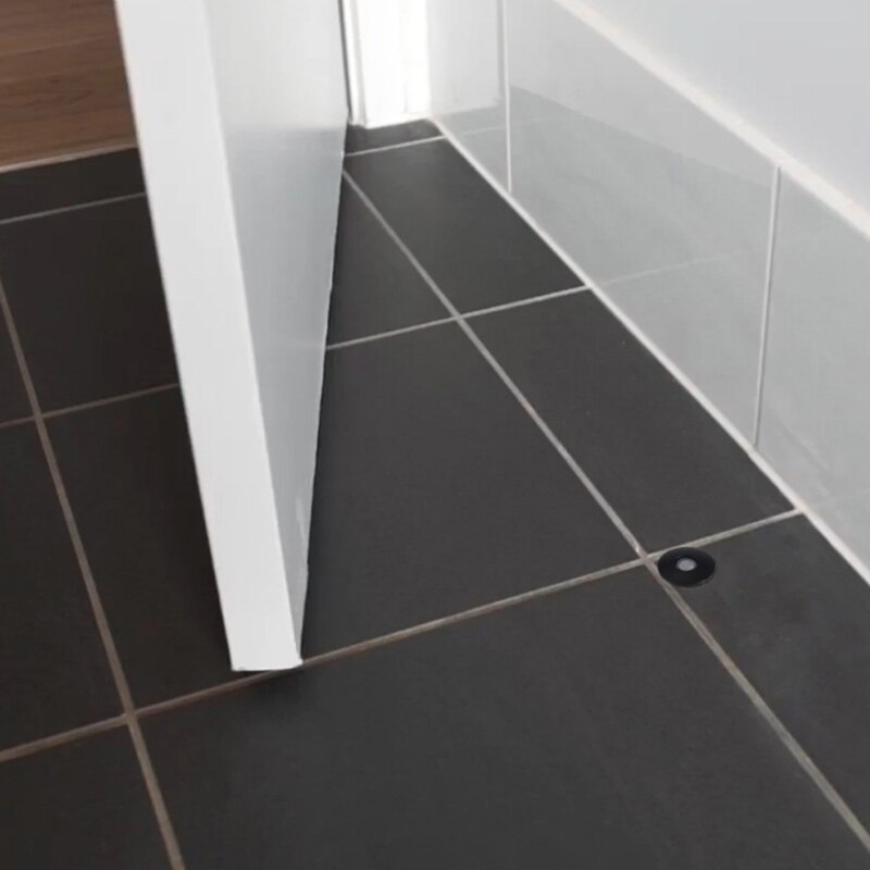 Ultra Thin Invisible Stainless Steel Black Door St... – Grandado