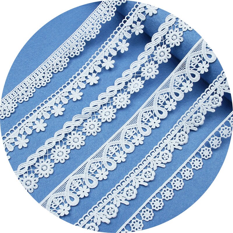 Unilateral Wave Water-soluble Lace Fine White Milk... – Grandado