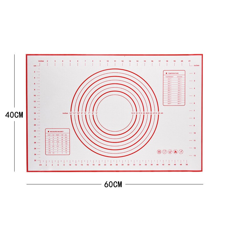 Silicone Kneading Mat With Measurement Fondant Pie... – Vicedeal