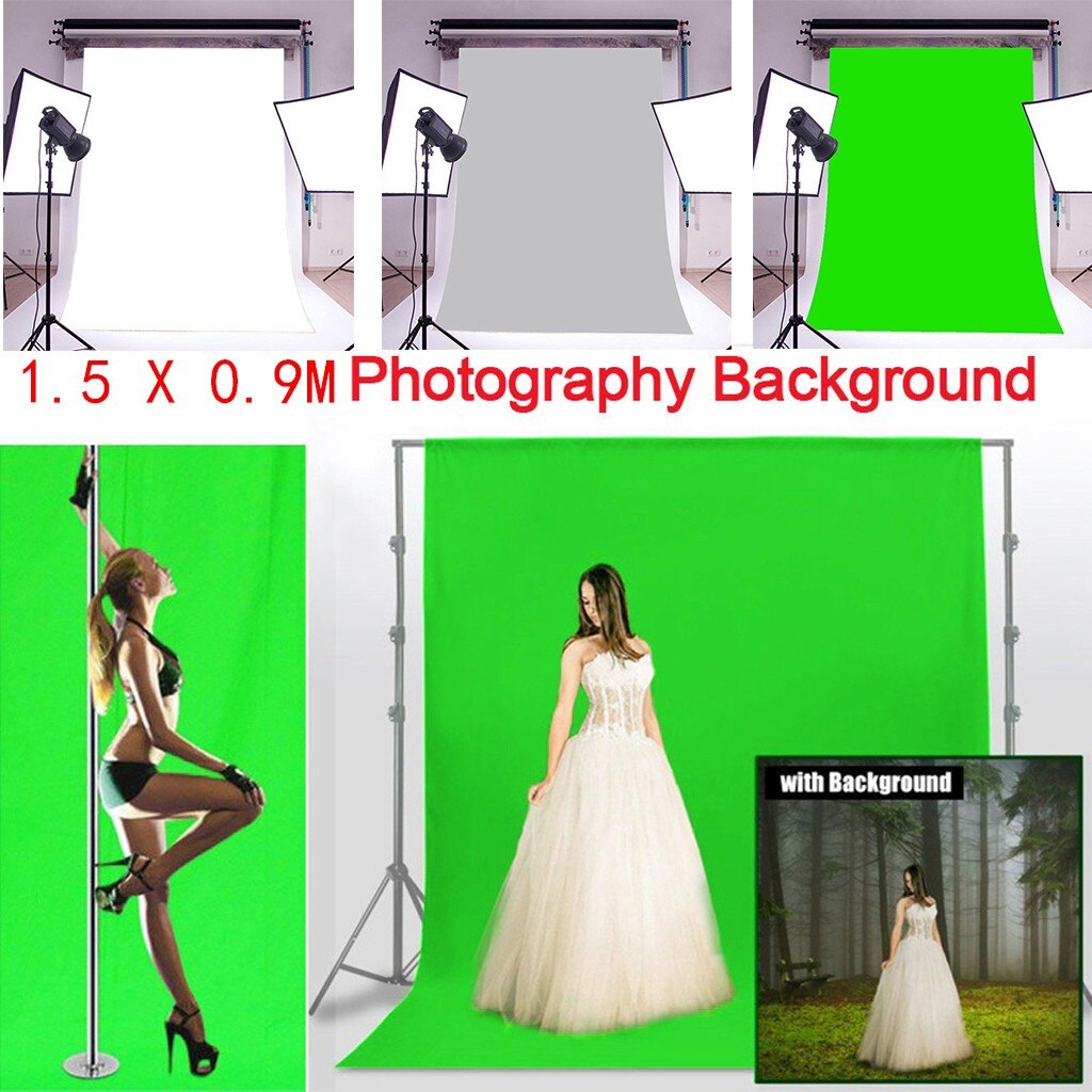 5x7FT Silver Photography Background Pure Color Stu... – Grandado