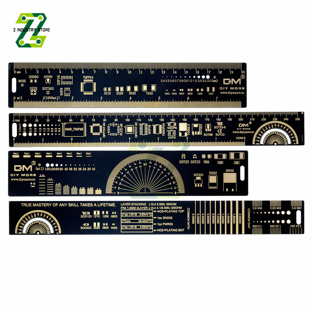 PCB Engineering Ruler 15CM 20CM 25CM PCB Ruler For... – Vicedeal