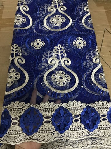 YELLOW Nigerian lace fabric Net Lace african lace ... – Vicedeal