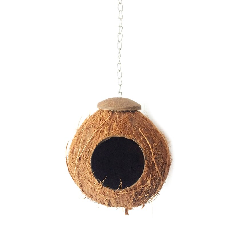 Crested Gecko Coco Hut Shell Bird House Sturdy Han... – Vicedeal