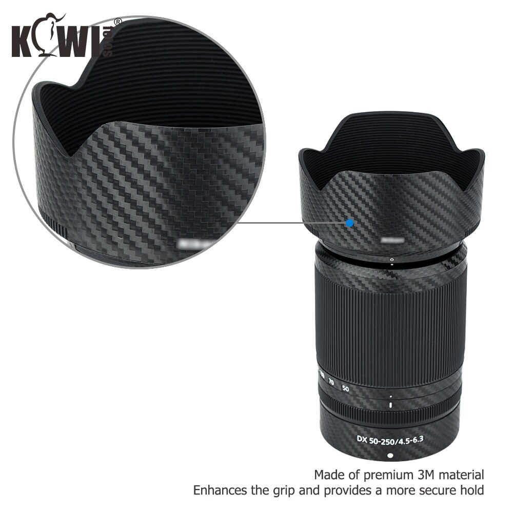 Anti-Slide Carbon Fiber Lens & Lens Hood Skin Film... – Grandado