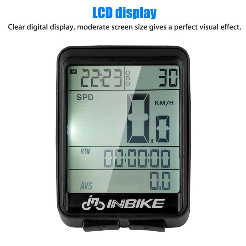 Waterproof Wireless LCD Digital Cycling Computer M... – Grandado