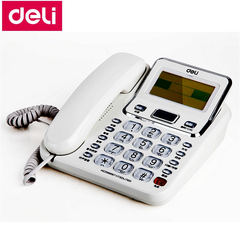 Deli 789 seat type telephone set corded telephone ... – Grandado