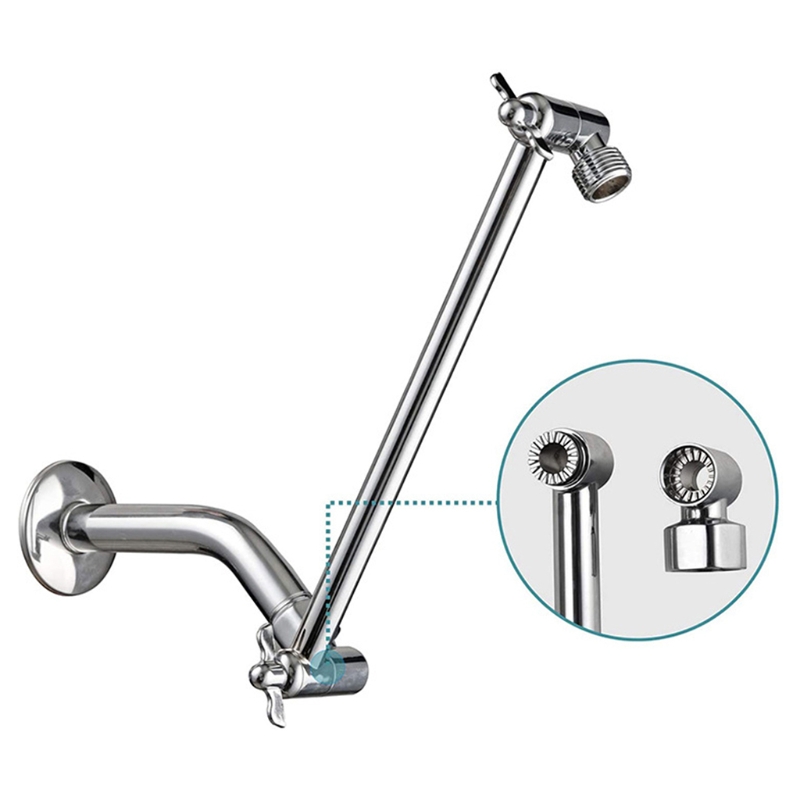 11 Inch Adjustable Shower Arm Universal Connection... – Grandado