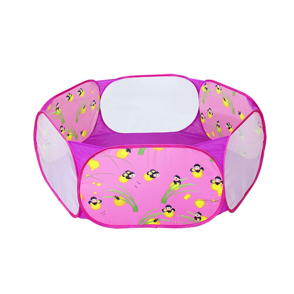 Foldable Baby Playpen Hexagon Glowworm Balls Pool ... – Grandado