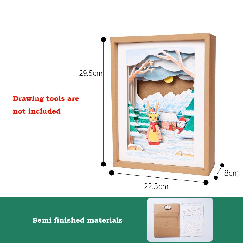 DIY 3D Painting Craft Toys For Children Lovely Dee... – Vicedeal