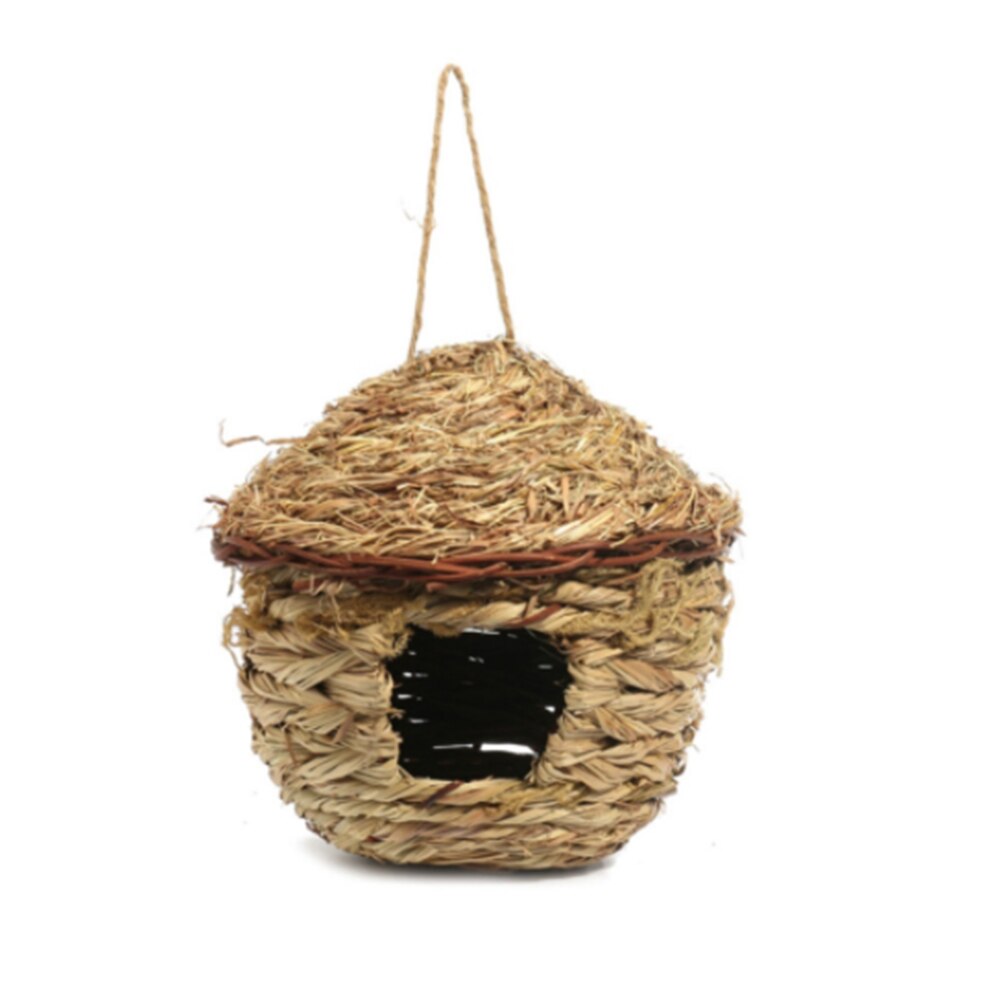 Handwoven Straw Bird Nest Cage House Hatching Bree... – Grandado