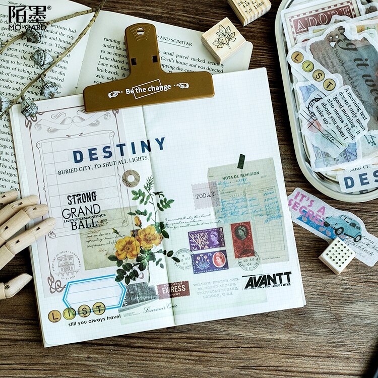 60pcs/pack Vintage English Alphabet Adhesive Stick... – Grandado