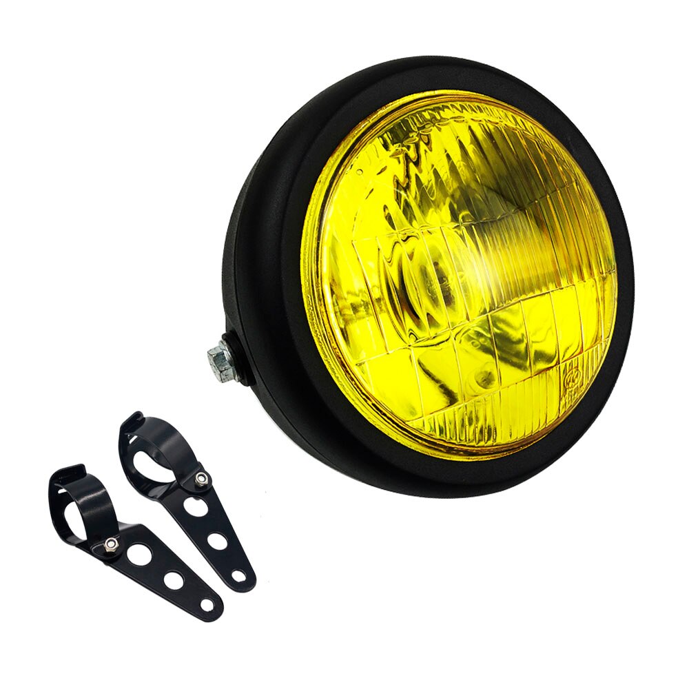 Universele Motorfiets Koplamp Hoofd Lamp Amber Hal... – Vicedeal
