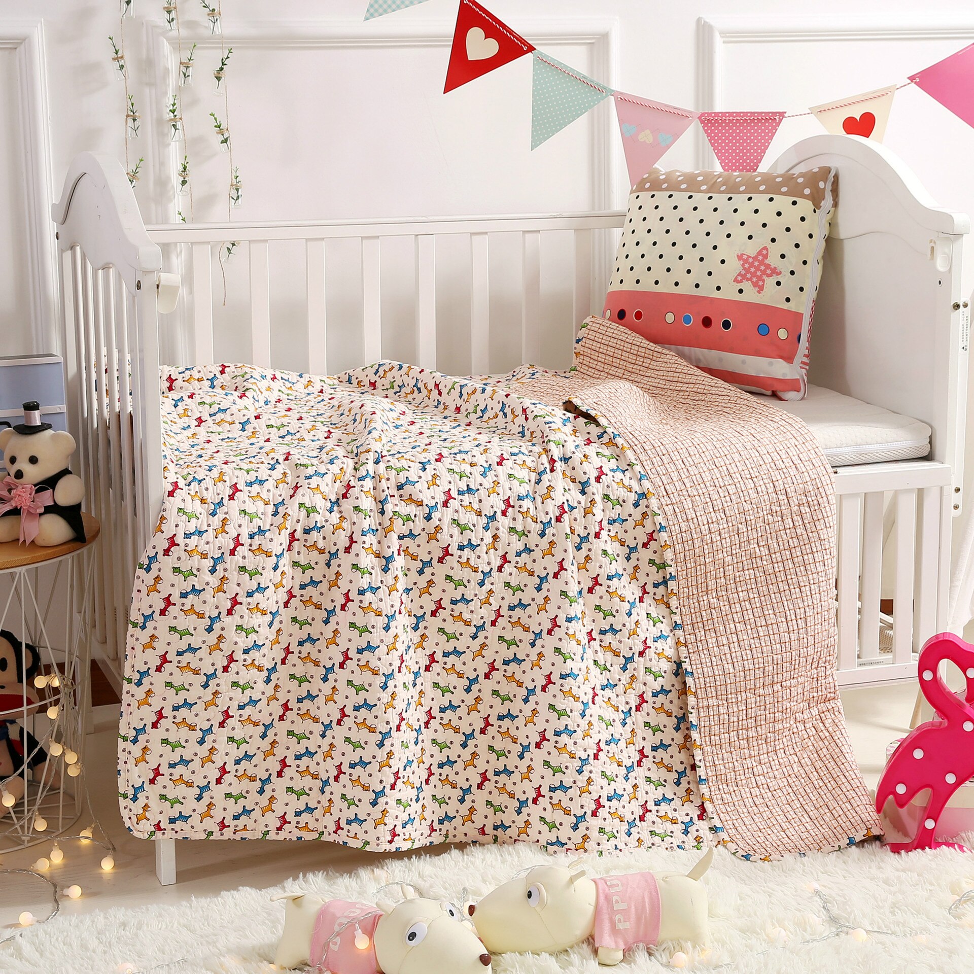 100% cotton children's quilting quilt, cartoon pat... – Grandado