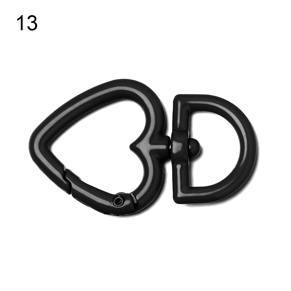 2Pcs Heart Spring Gate Rings Openable Keychain Lea... – Vicedeal