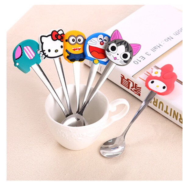 1Pcs Cartoon Crerative Rvs Koffielepels Kinderen D... – Grandado