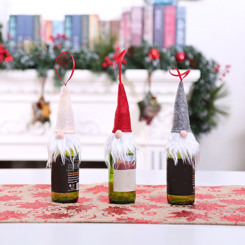 Christmas Santa Elk Wine Bottle Cap Red Wine Champ... – Grandado