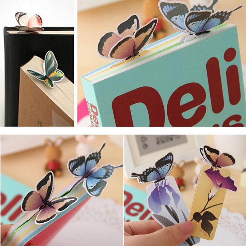 2PCS Flower Print Bookmark Stationery Mini Paper 3... – Grandado