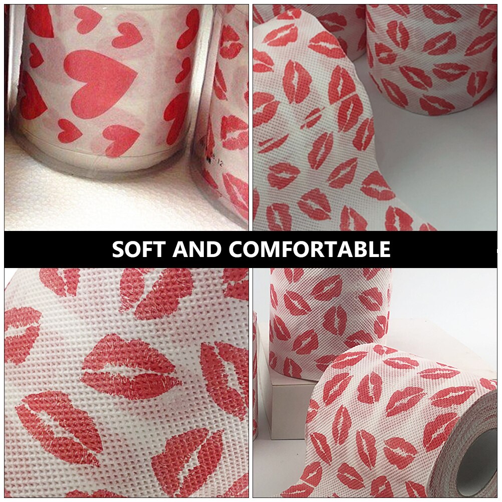 Printed Toilet Paper Lip Print Pattern Tissue Napk... – Grandado