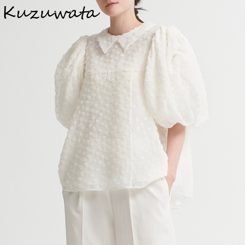 Kuzuwata Japanese Dame Stil Hemden Sommer Süss Puf... – Grandado