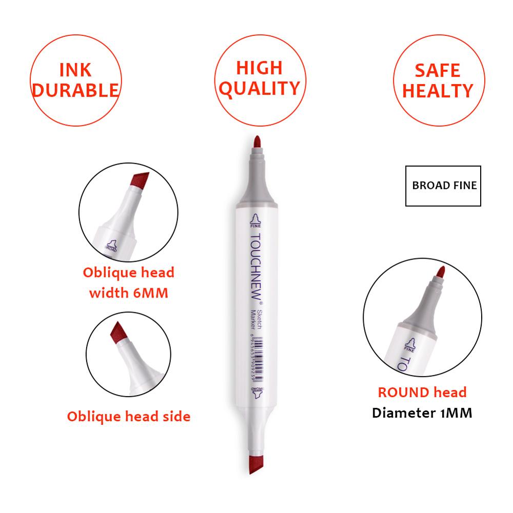 Marker Touchnew 30/40/60/80/168 Farben Dual Tip Al... – Grandado