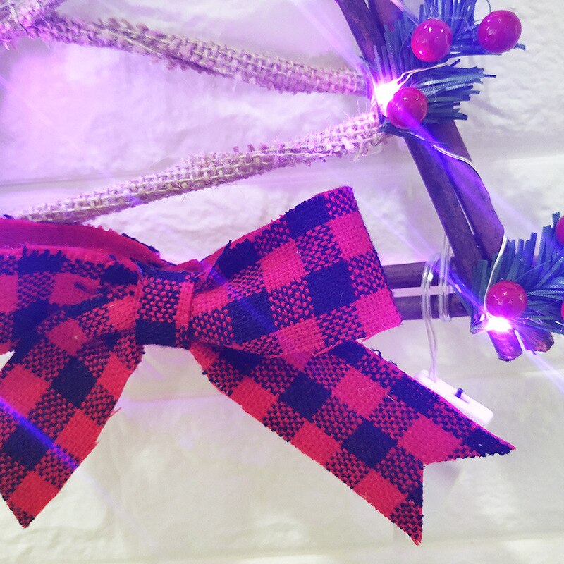 Christmas LED Wreath Decorations Wreath Flowers DI... – Vicedeal