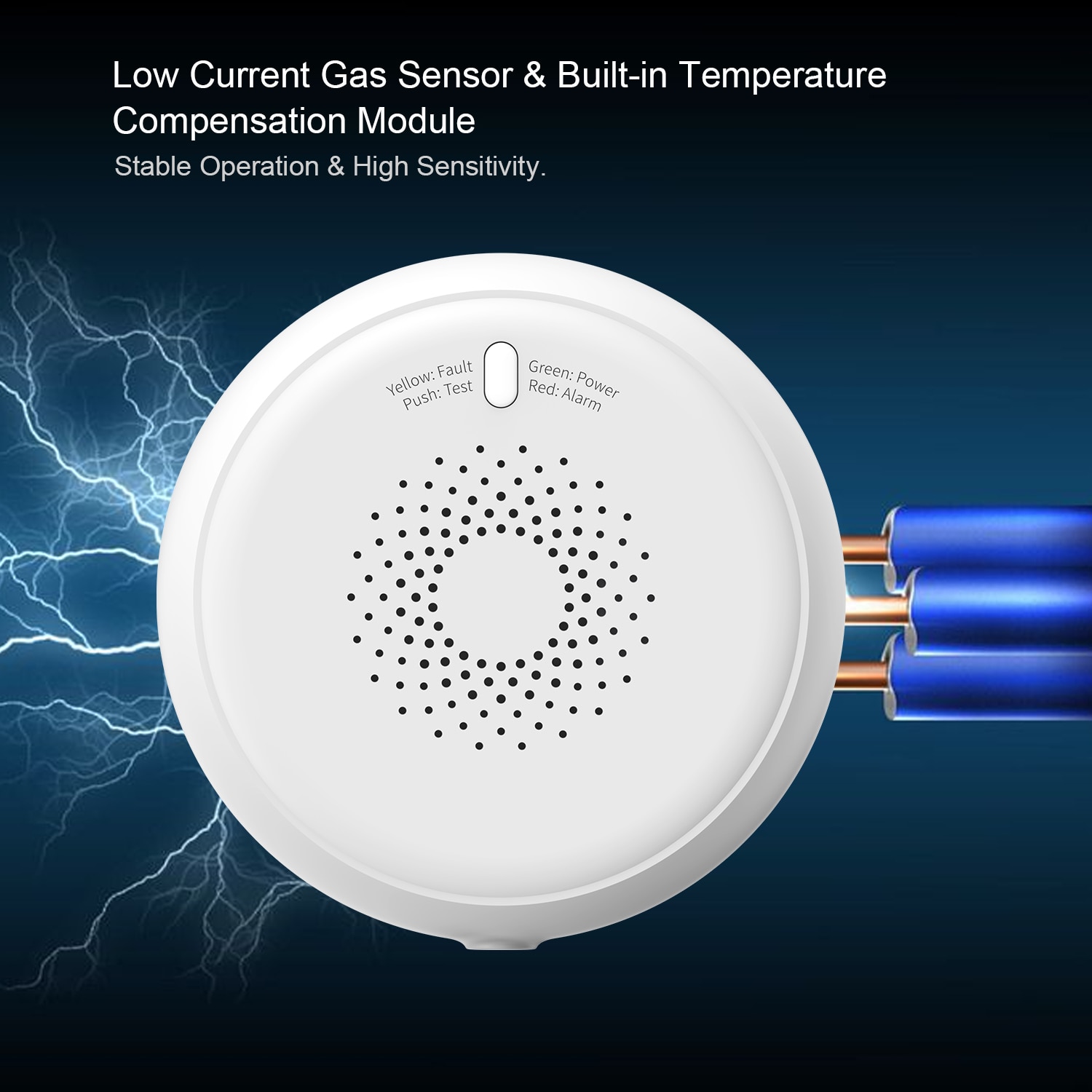 Zigbee gassensor gaslækagesensor trådløs alarmsens... – Grandado