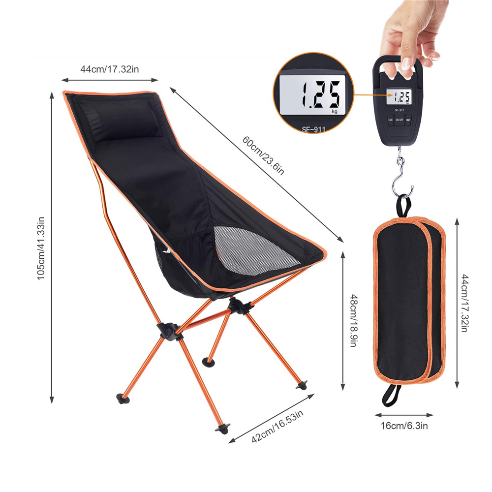 Outdoor Moon Chair Lightweight Fishing Camping BBQ... – Grandado