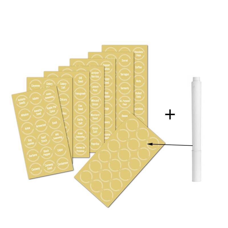 Unibird 8 Blatt Wasser-Beweis würzen Etiketten Auf... – Grandado