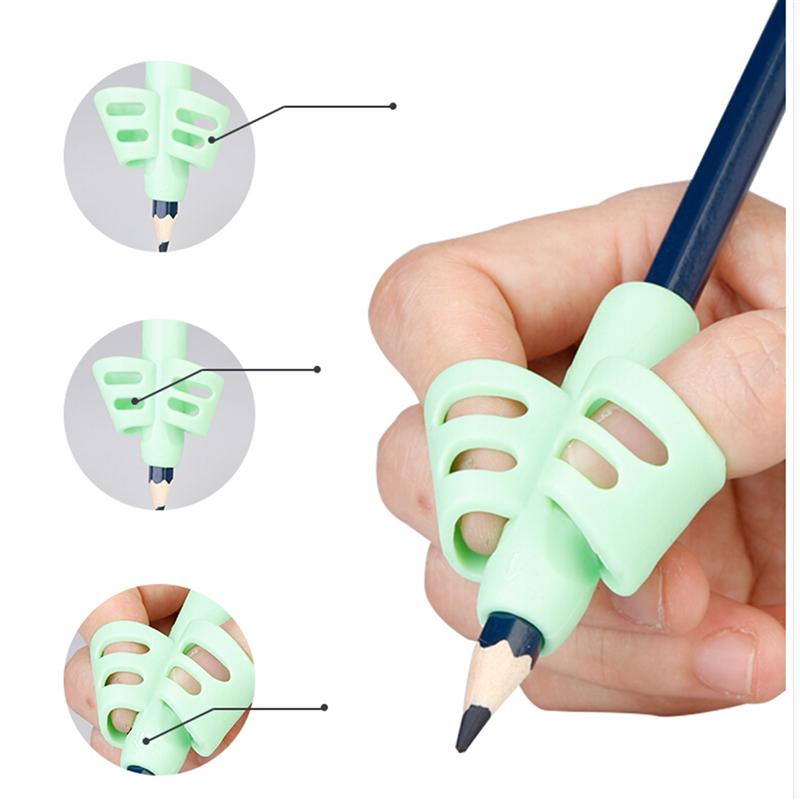 3pcs Two-Finger Pen Grip Holder Soft Rubber Childr... – Grandado