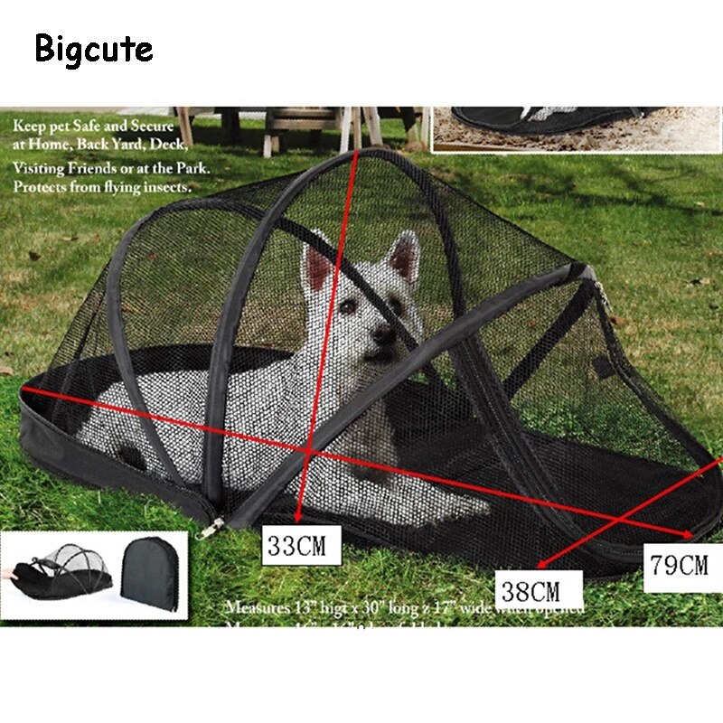 Portable Dog House Cage for Dogs Crate Cat Net Ten... – Grandado