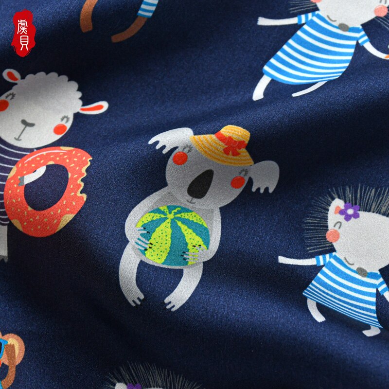 Cartoon koala natural silk scarf kids small square... – Vicedeal