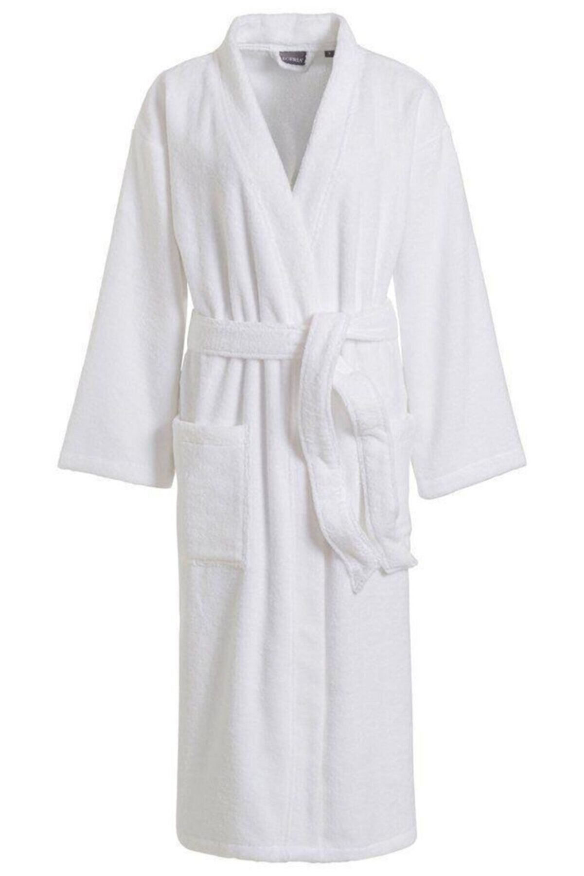 Luxury Cotton White Bathrobe For Men For Women Wit... – Vicedeal