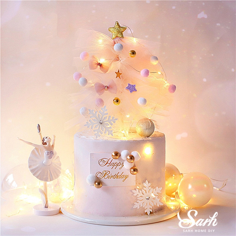 Hairball Christmas Tree Cake Topper for Birthday P... – Vicedeal